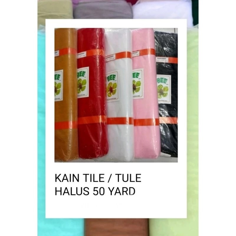 Jual KAIN TILE Merk BEE AGAK KASAR ( Untuk SOUVENIR ) 50 YARD ( 46 ...