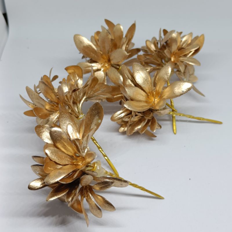 Jual bunga cucuk sanggul wanita bali cucuk mas cucuk gold untuk sanggul ...