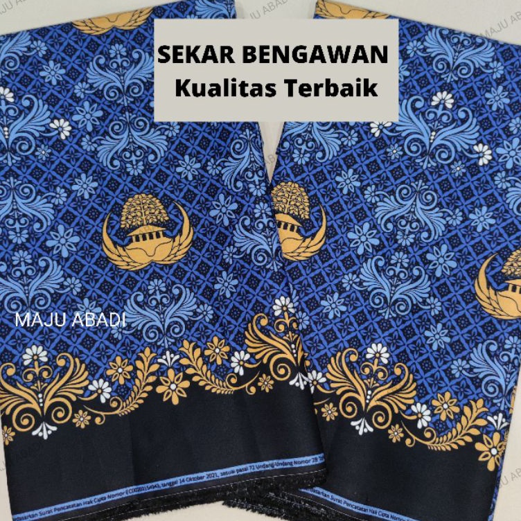 Jual Kain Batik Katun 5s DOUBLE BORDER Seragam Korpri SEKAR BENGAWAN ...