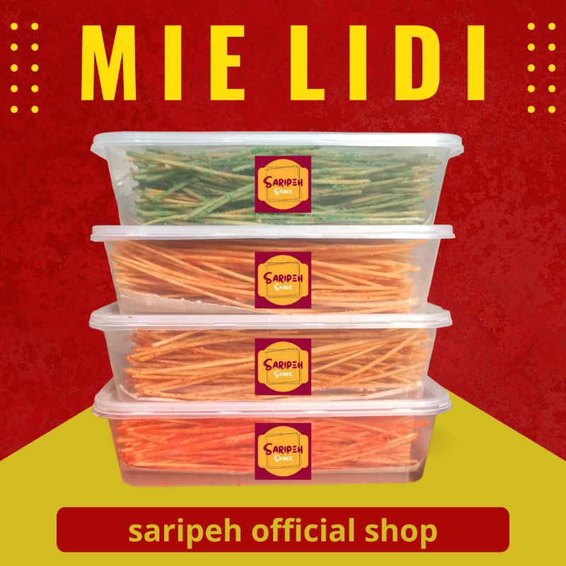 Jual MIE LIDI BOX 500 ML Mie Lidi kecil kemasan Box 500 ml Kriuk ...