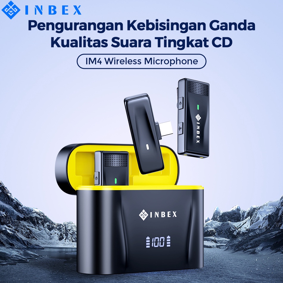 Jual Harga Bersahabat INBEX IM4 Wireless Microphone 2In1 Clip On Mic ...