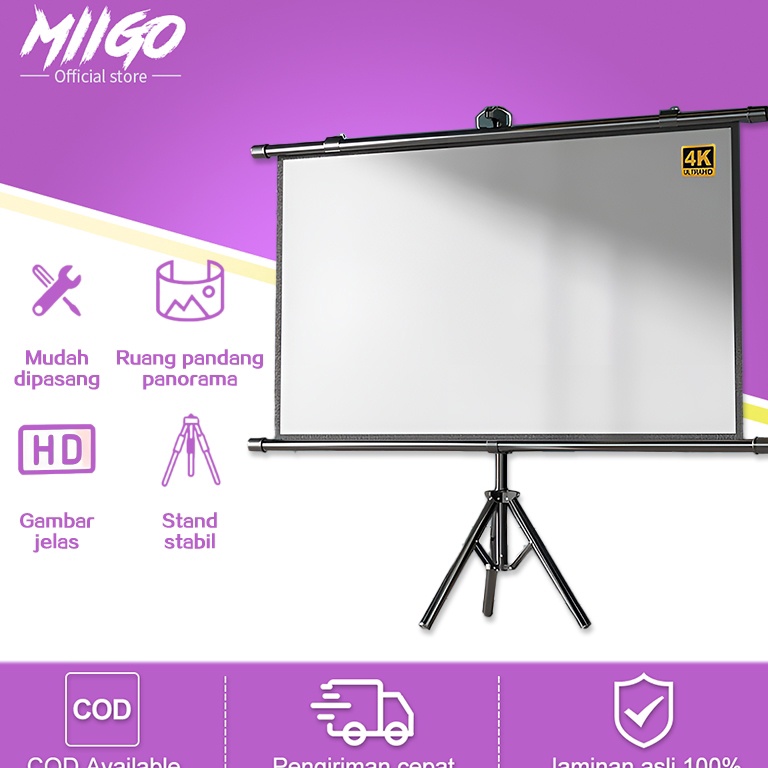 Jual Top Produk 72 inci tirai stand proyektor 43 penggunaan rumah ...