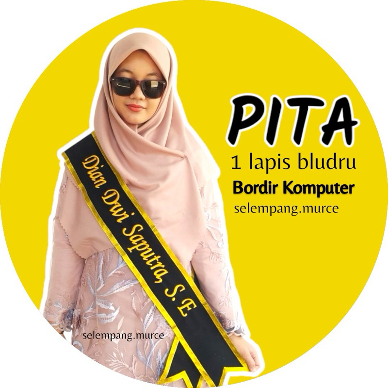 Jual 1 HARI JADI - SELEMPANG PITA 1 LAPIS / Sash Slempang Selendang Slendang Wisuda Bludru ...