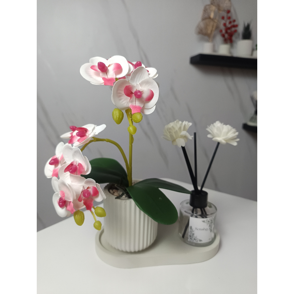 Jual HIASAN BUNGA ANGGREK MINI ARTIFICIAL DENGAN DIFFUSER / HIASAN ...