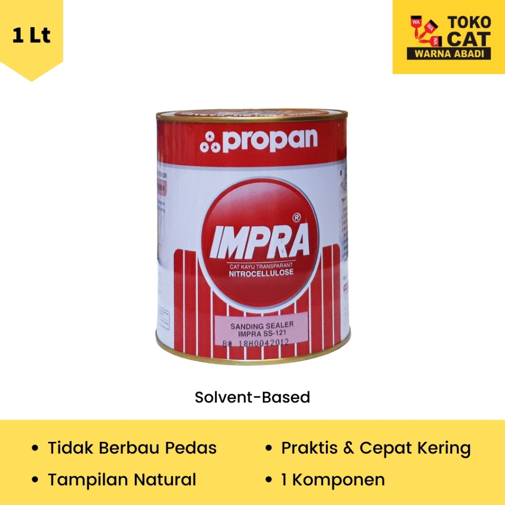 Jual CAT PROPAN IMPRA MELAMINE NC SANDING SEALER ML-121 1 LITER ( TANPA ...