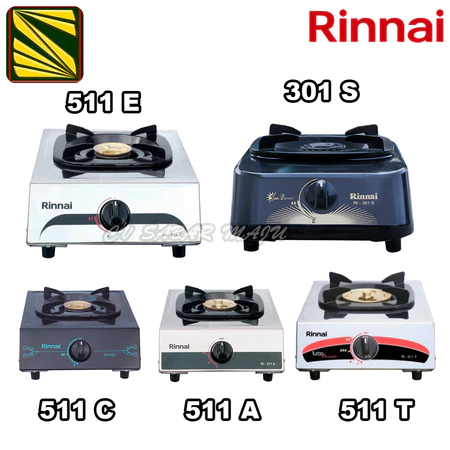 Jual Rinnai Kompor Gas 1 Tungku RI 511A, 511E, 511C, 511T dan 301S ...