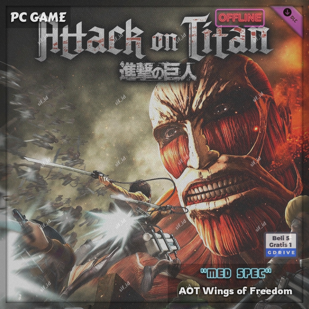 Jual Attack on Titan Wings of Freedom - AOT - SNK - PC Game - Game PC ...