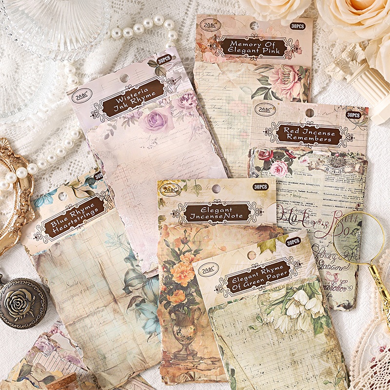 Jual 30 Lembar Kertas Hias Seri Catatan Mimpi Indah 10x14cm Untuk ...