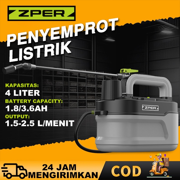 Jual ZPER Sprayer elektrik 4 liter alat semprot cas botol semprot ...