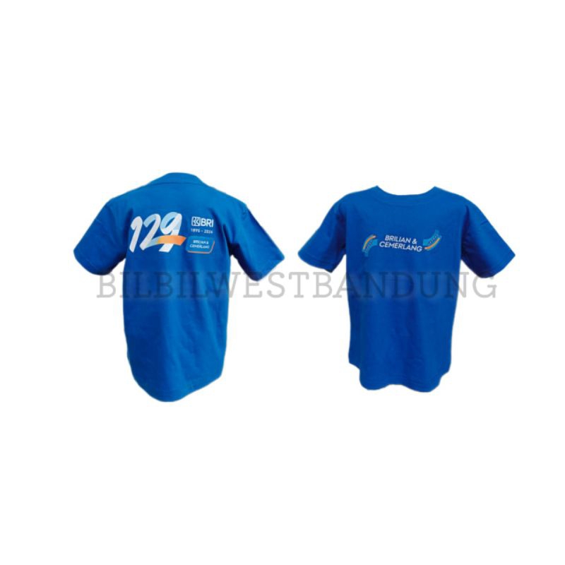 Jual Kaos HUT BANK BRI 129 Anak BIRU Kaos BUMN Sesuai SE-BRI Bahan ...