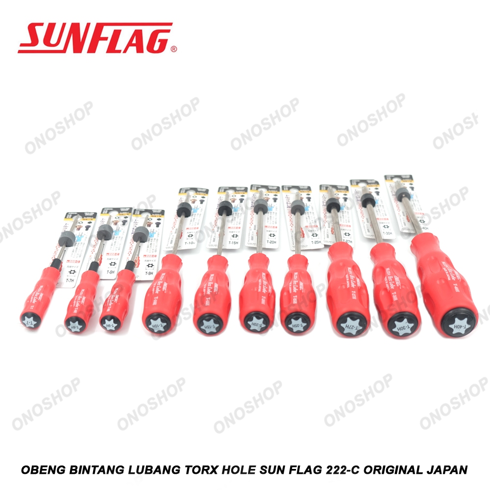 Jual Obeng Bintang Lubang Torx Hole Sun Flag 222-C Original Japan ...