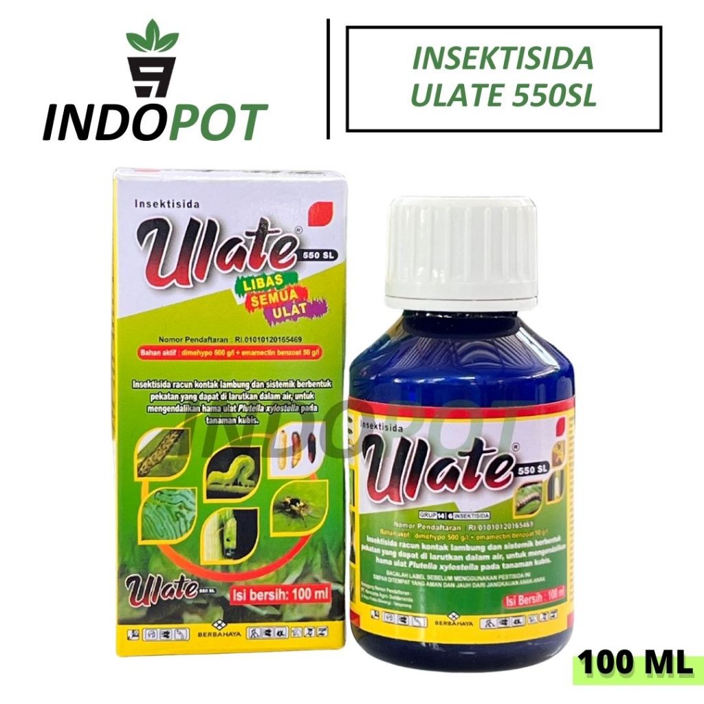 Jual Insektisida Sistemik ULATE 550SL 100ml Pembasmi Semua Ulat Pada ...