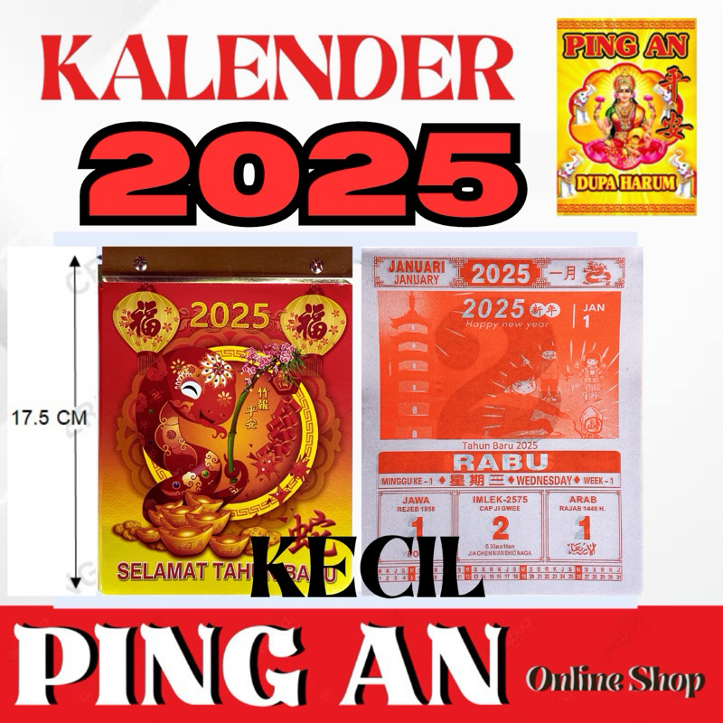 Jual Kalender Harian Sobek Tahun 2025 INDO KECIL | Shopee Indonesia