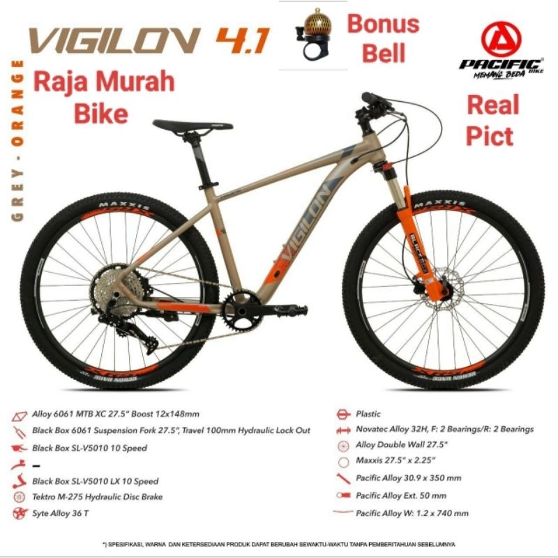 Jual Sepeda Gunung MTB Pacific 27,5 Inch Pacific Vigilon 4.1 Sepeda ...