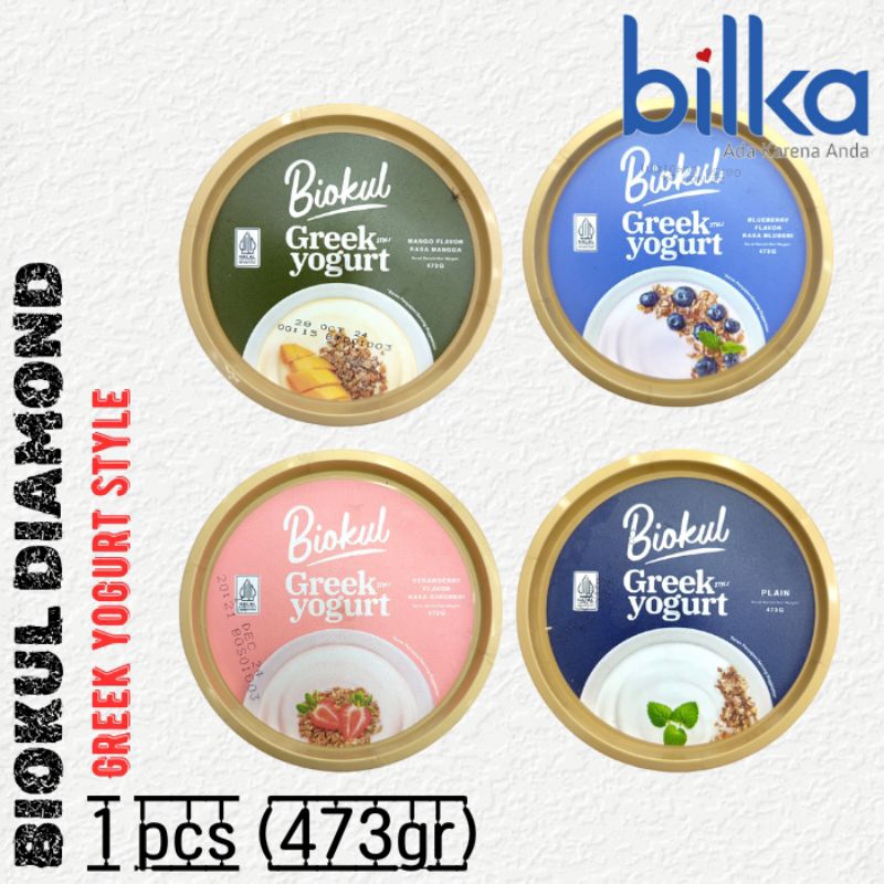Jual BIOKUL DIAMOND Greek Yogurt Style 473gr | Shopee Indonesia