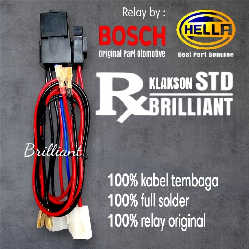 Jual Kabel Set Relay untuk Klakson - STD Brilliant - For Motor / Mobil ...
