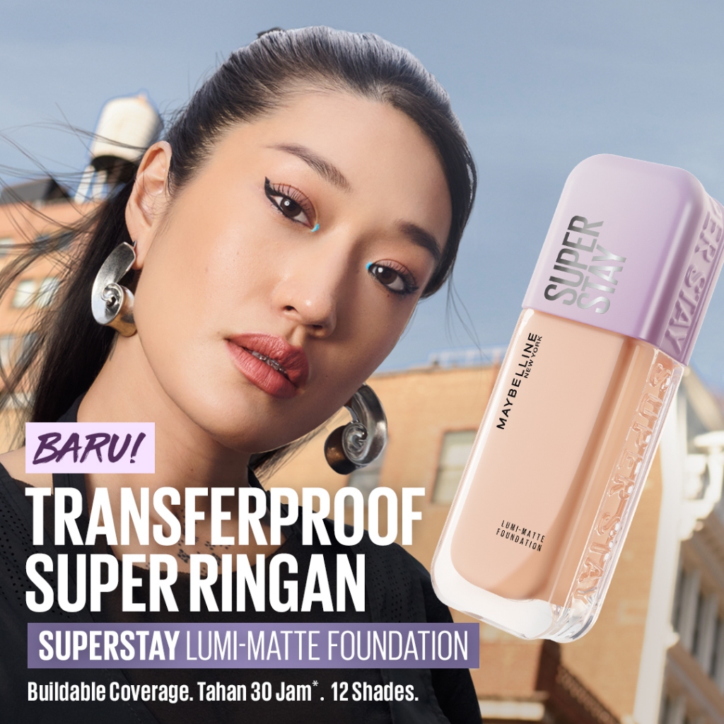 Jual MAYBELLINE SUPERSTAY 30H LUMI-MATTE FOUND SPF16 35ML (TUTUP UNGU ...