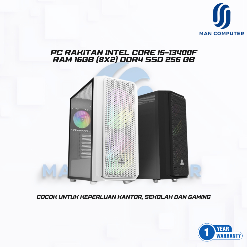 Jual PC Rakitan Gaming Intel Core i5-13400F RAM 16GB DDR4 SSD 256 GB ...