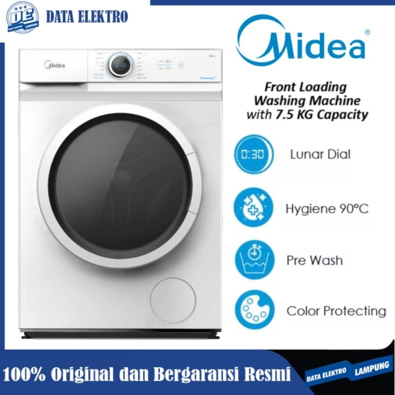 Jual Mesin Cuci Midea Front Loading 7,5 KG MF100W75 Garansi Resmi 5 ...