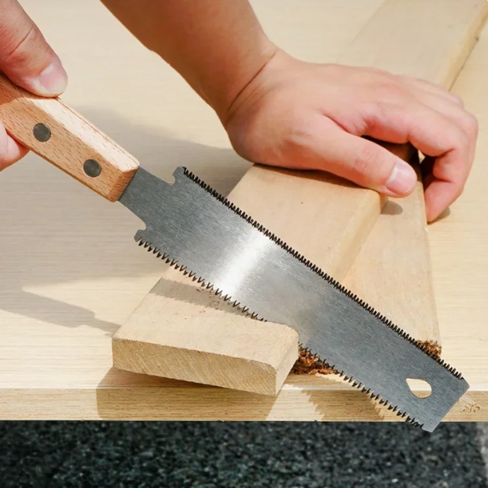 Jual Gergaji Kayu Tangan Manual Tajam Baja Karbon Mini Wood Saw Double ...