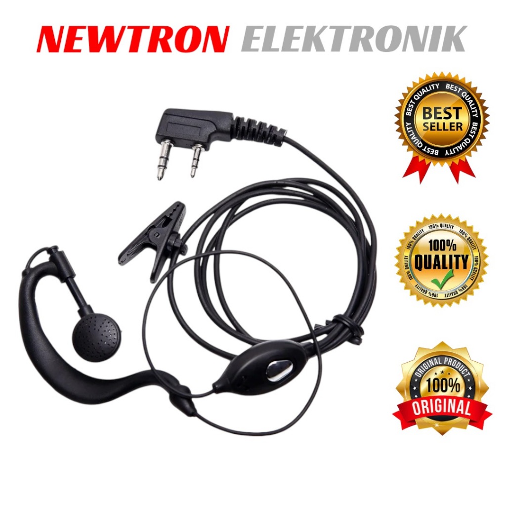 Jual Headset FBI HT VERTEC VT-5R VT-82 Baofeng UV5R UV82 Headseat Radio ...