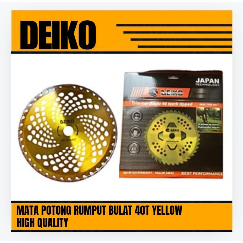 Jual Mata Potong Rumput Mata Pisau Pemotong Rumput Bulat 10" X 40T ...
