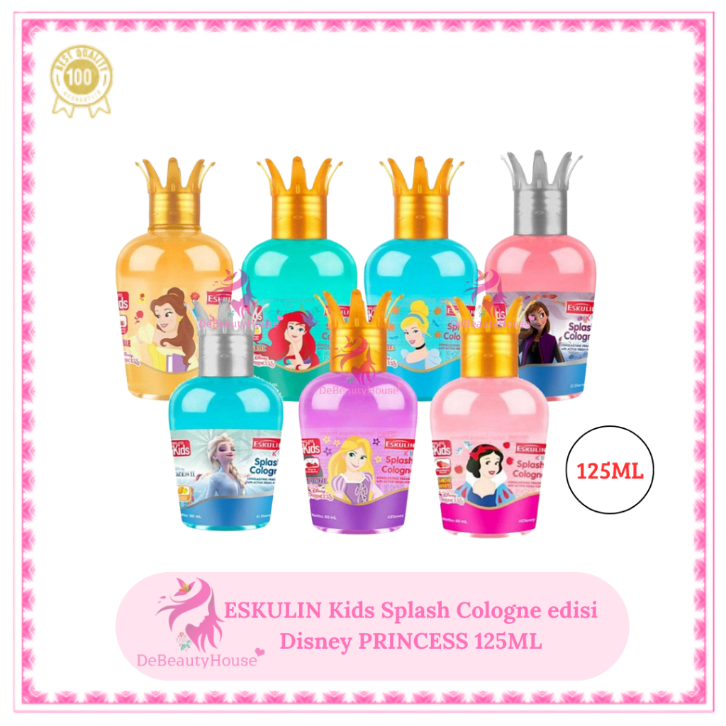 Jual ESKULIN Kids Splash Cologne edisi Disney PRINCESS 125ML | Shopee ...
