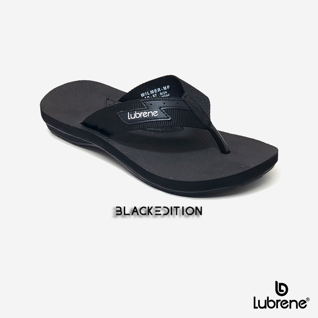 Jual Sandal Pria Black Edition LUBRENE Sendal Jepit Laki Laki Original ...