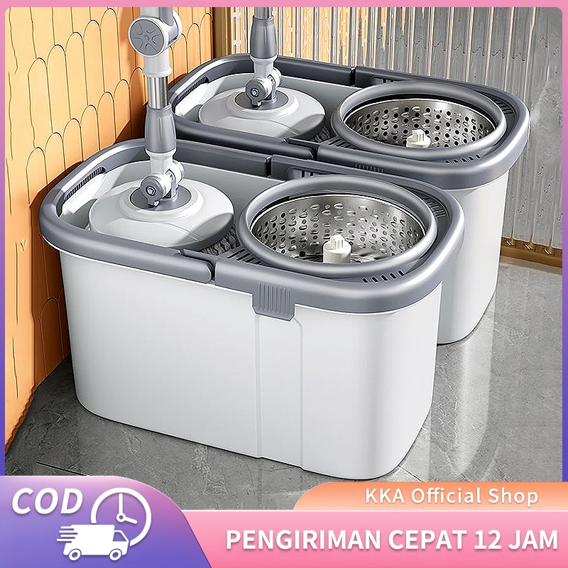 Jual PEL LANTAI ALAT PEL LANTAI MOP DENGAN ROL PRAKTIS KAIN PEL PUTAR ...