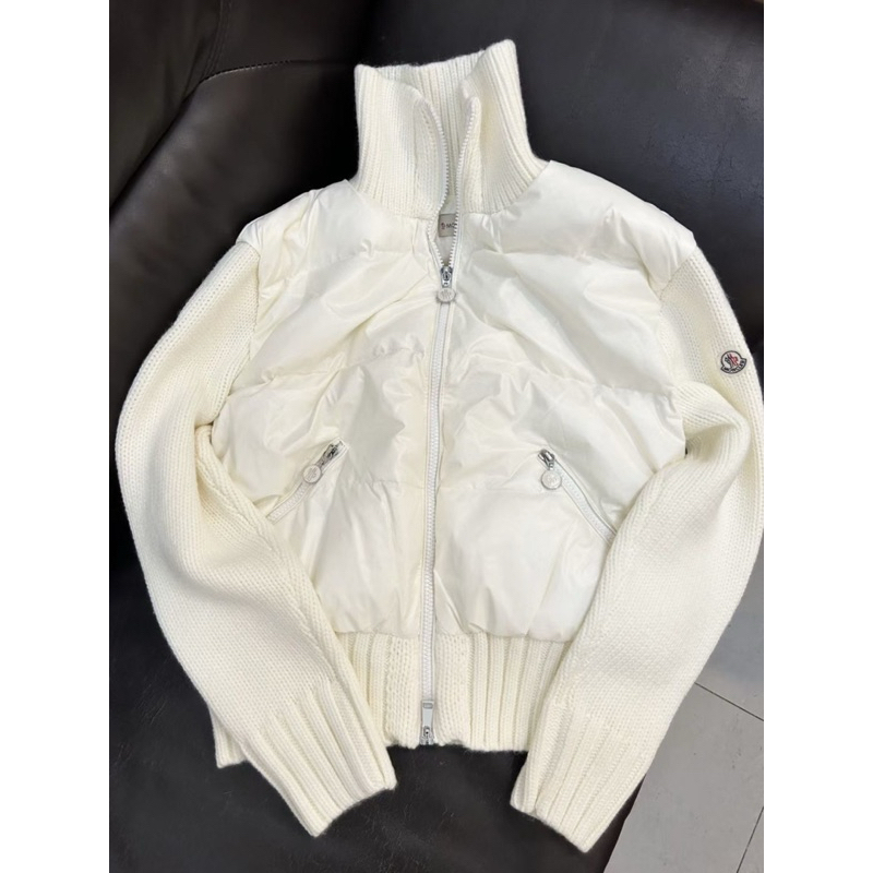 Jual Jaket Moncler Baru 2024 Jaket Hangat Lengan Rajutan Sambungan ...