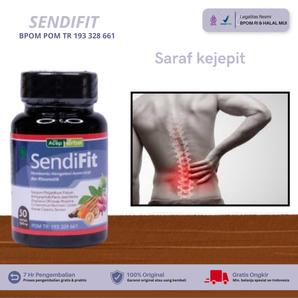 Jual Sendifit - Obat Sakit Saraf kejepit Nyeri Tulang Otot Punggung dan ...