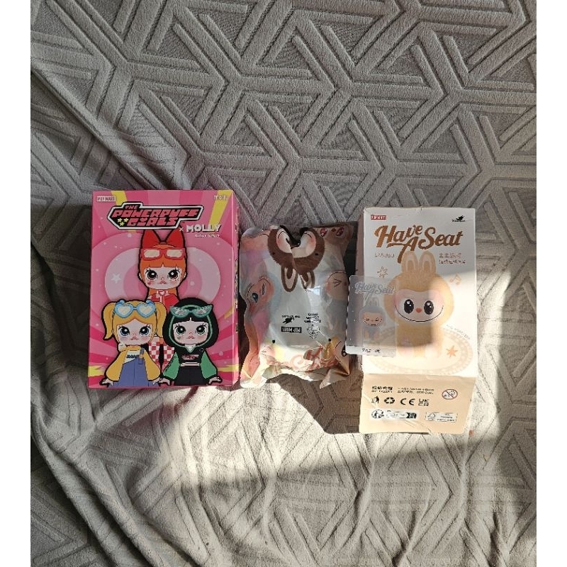 Jual POPMART POWERPUFF GIRLS X MOLLY BUTTERCUP + LABUBU HAVE A SEAT ...