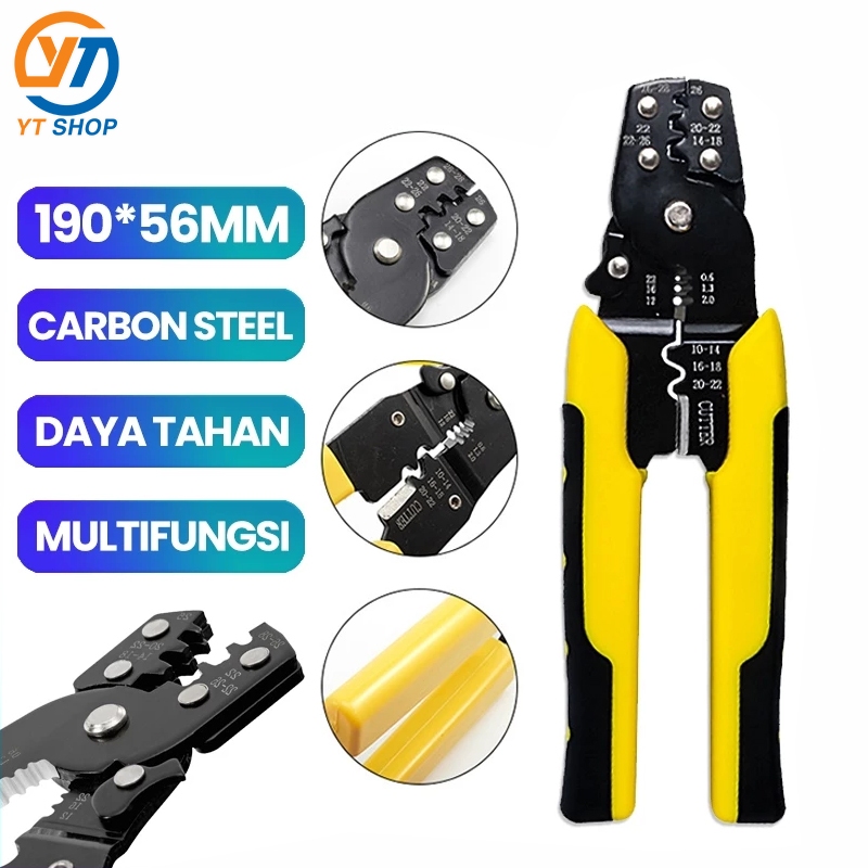 Jual Tang Potong & Kupas Kabel 4in1 Tang Crimping Krimping Skun Wire ...