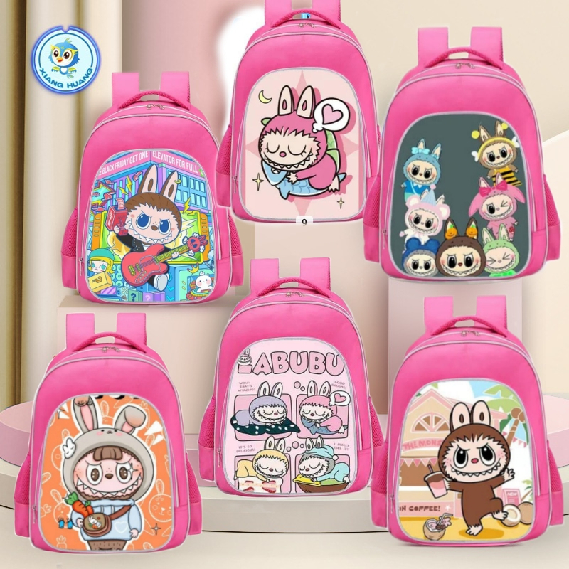 Jual VIRAL LABUBU Tas Sekolah Anak Ransel karakter Boneka Kartun TK SD Bisa Bayar COD Tas Anak ...