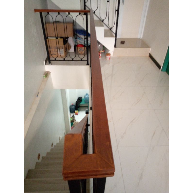 Jual Reling tangga klasik pegangan kayu kamper | Shopee Indonesia