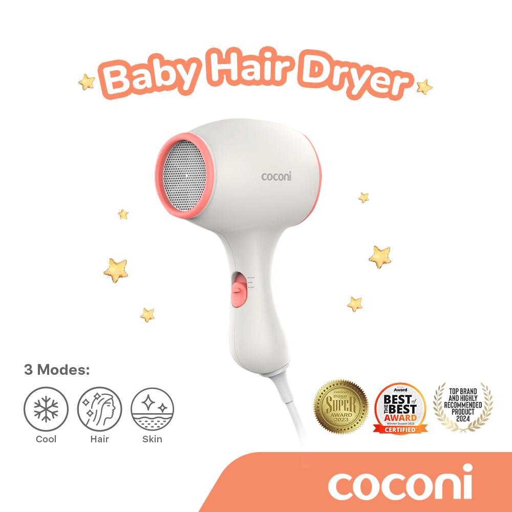Jual COCONI Baby Hair Dryer | Pengering Rambut Bayi Anak Kecil 3 Mode ...