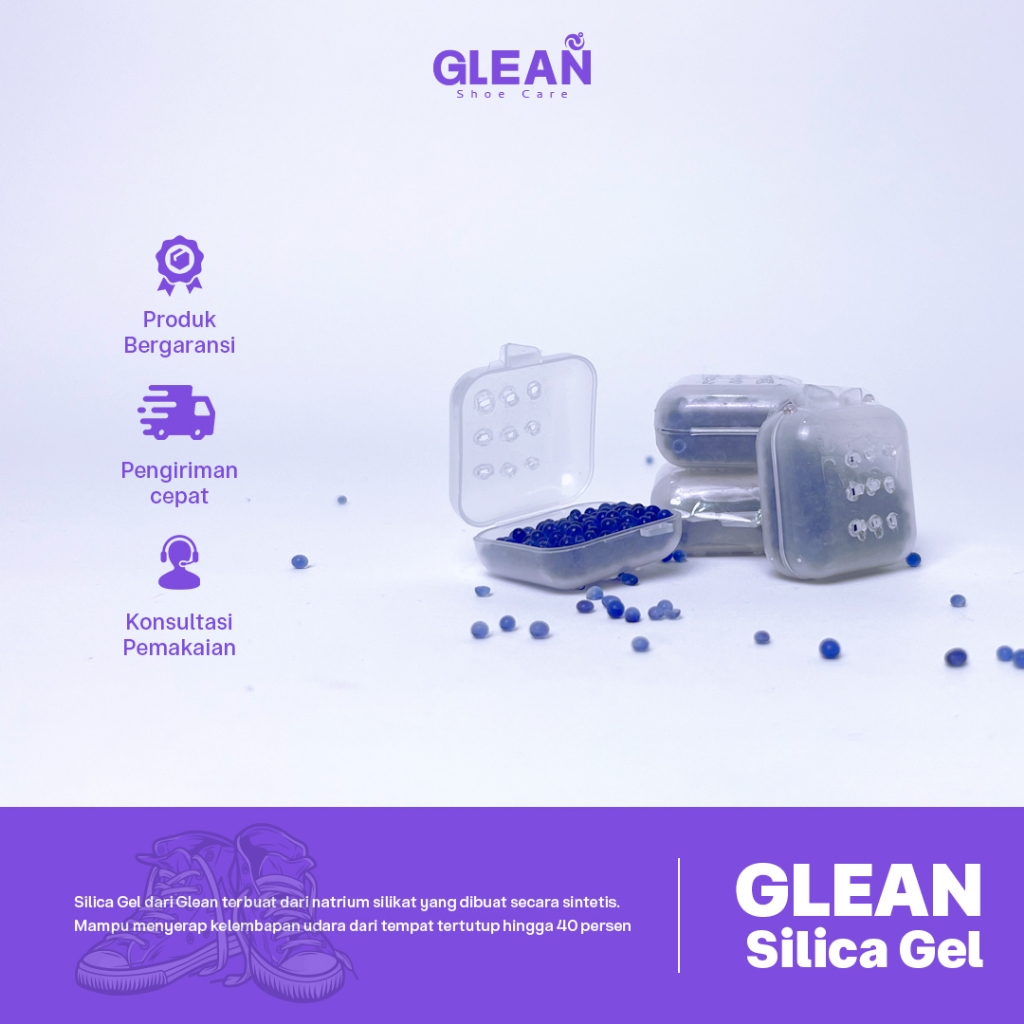 Jual Glean Shoe Care - Silica Gel - Penghilang Lembab & Pengawet Sepatu ...