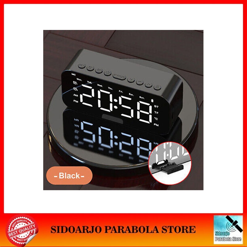 Jual Mini Speaker Bluetooth Portable Wireless Alarm Jam Meja Audio ...