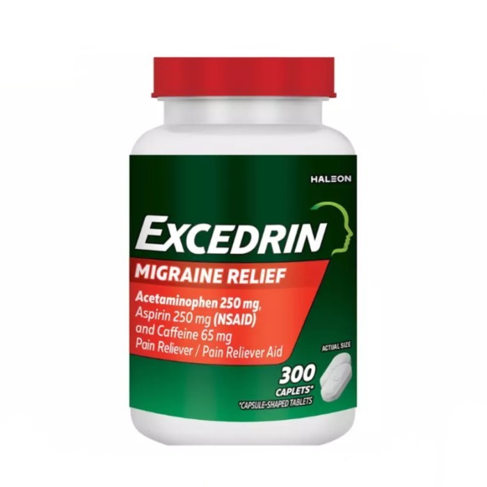 Jual Excedrin Migraine Reliever - Headache Pain Reliever (300 tablets ...