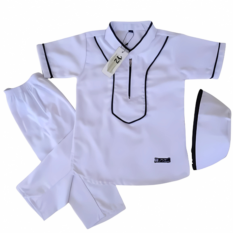 Jual Baju koko anak laki laki setelan muslim anak model lis polos 1-10 ...