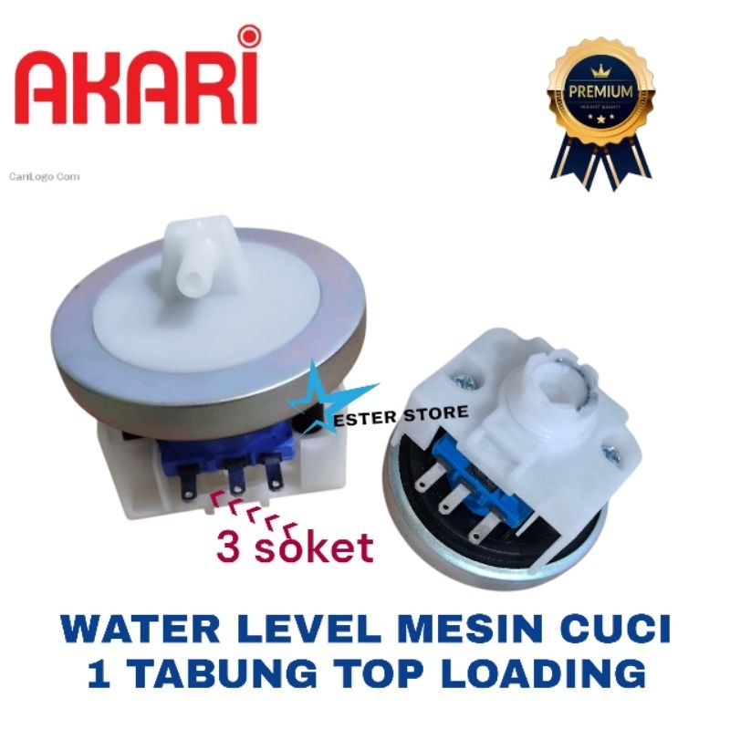 Jual Water level sensor mesin cuci Akari 1 tabung top loading 3 soket ...