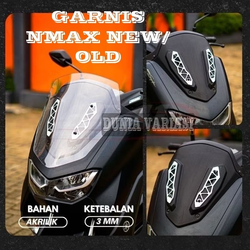 Jual Garnish windshield visor Nmax Old & New Nmax Turbo tebal AR41 ...