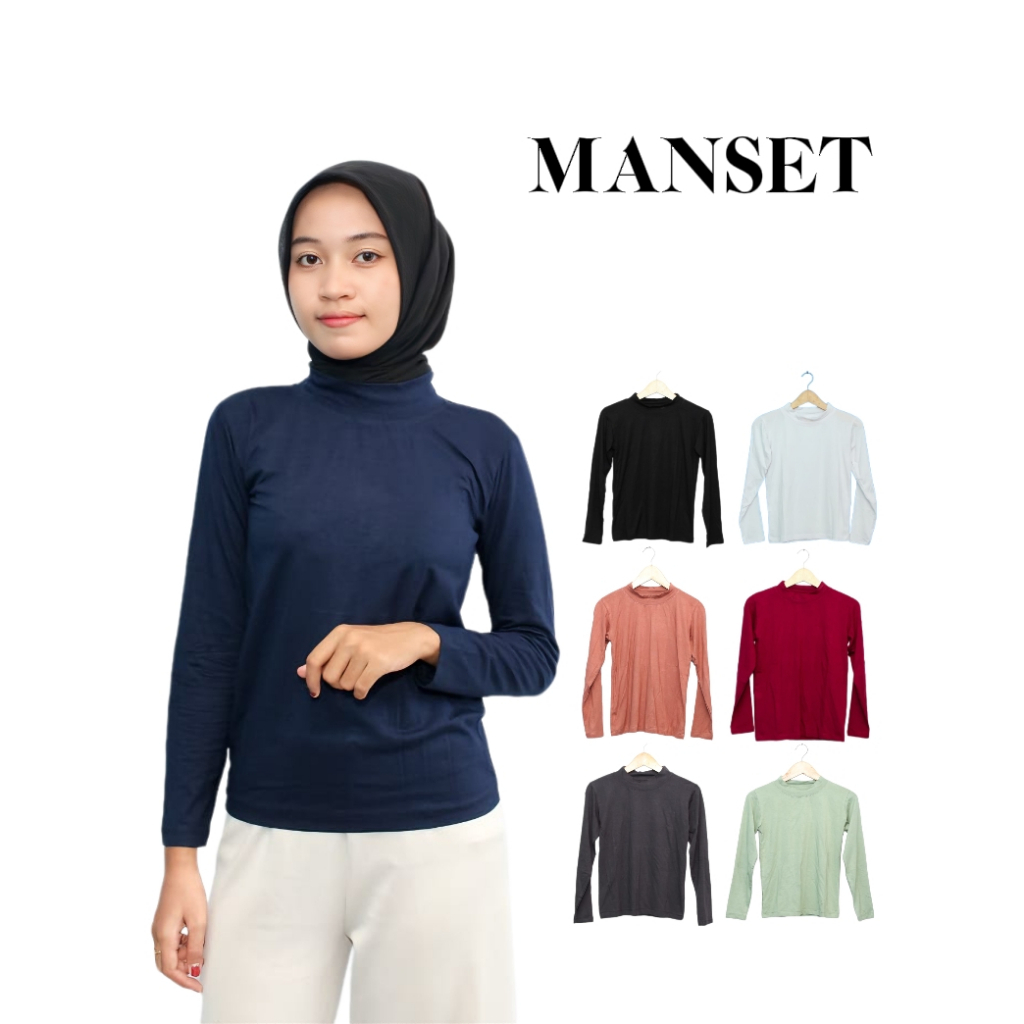 Jual Baju Inner Mangset Tangan Panjang Kerah Shanghai Yukensi Polos ...