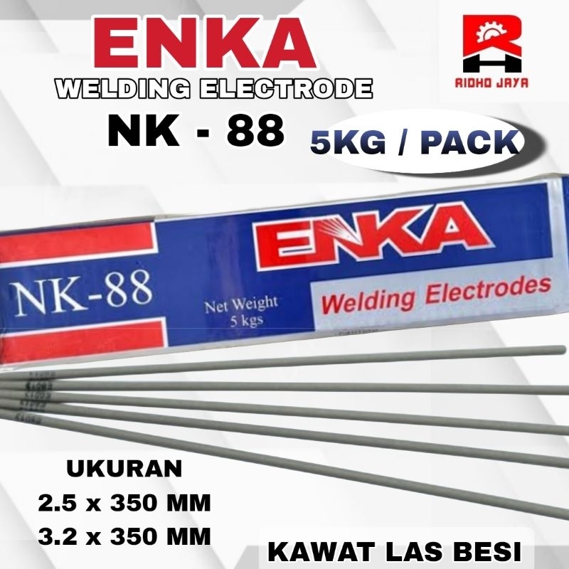 Jual 5Kg Kawat Las 2.5 x 350 mm NK88 / NK 88 Welding Electrode | Shopee Indonesia