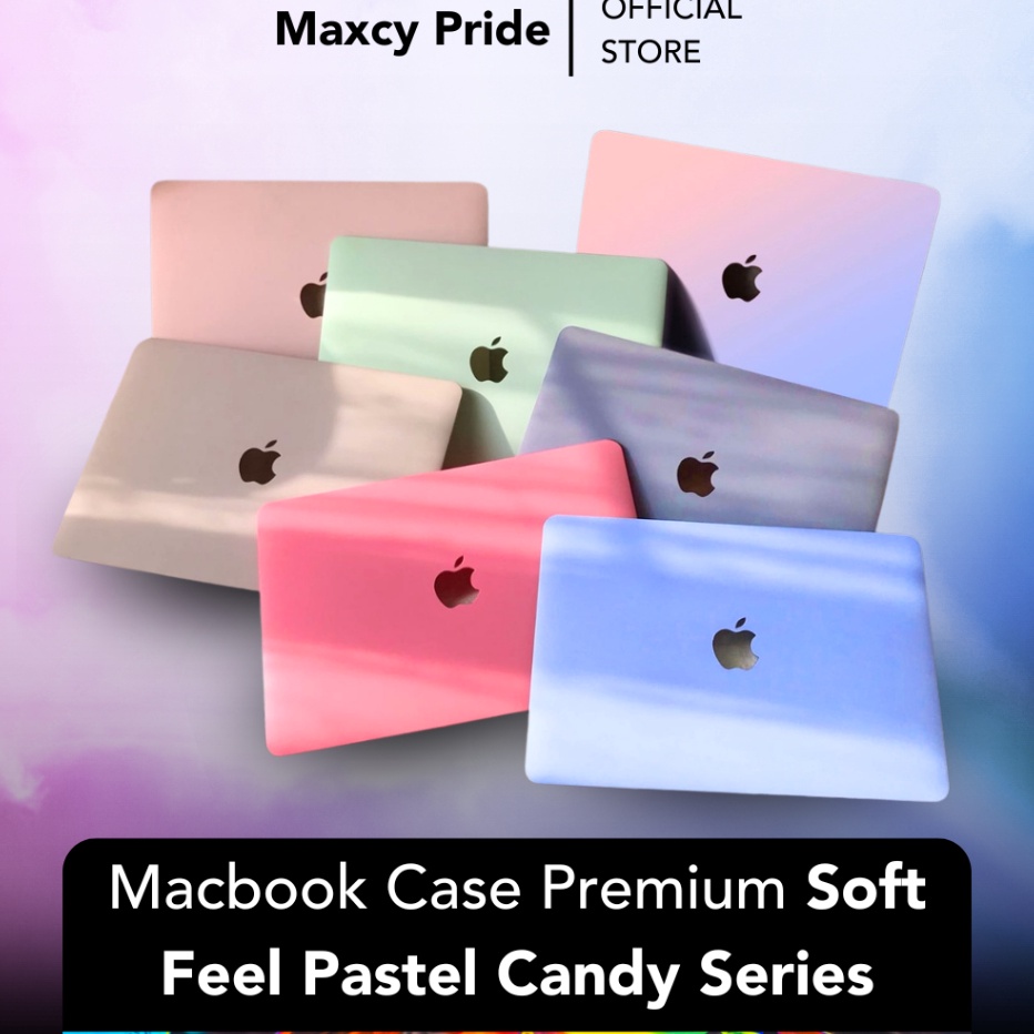 Jual Macbook Case Pastel Matte Candy Color For NEW AIR PRO M1 M2 11 12 ...