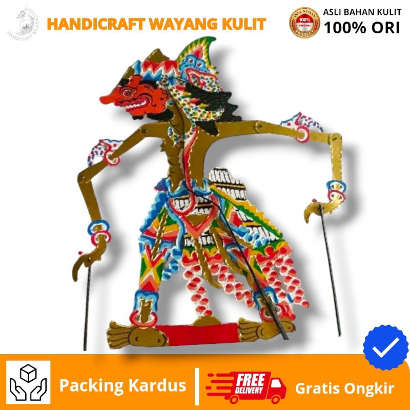 Jual HANDICRAFT WAYANG KULIT | wayang kulit sapi mainan DURSASANA ...