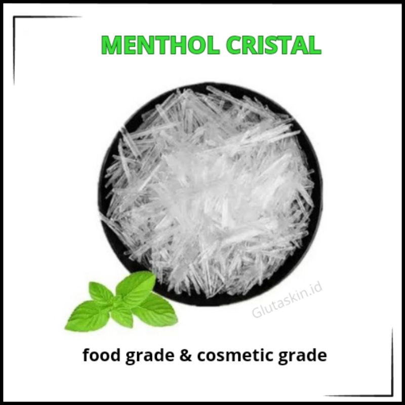 Jual Menthol Crystal 50gr 0gr. Peppermint Kristal Food Grade Cosmetic ...