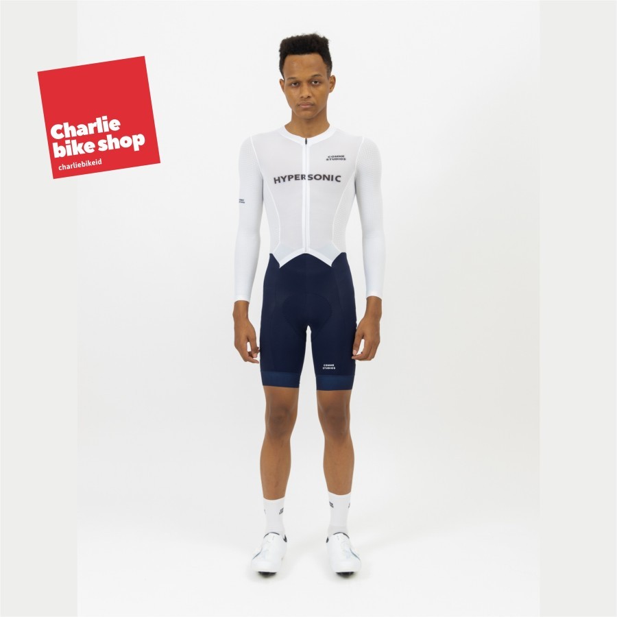 Jual Comme Studios Men Jersey HYPERSONIC Skin Suit Long Sleeve - White ...