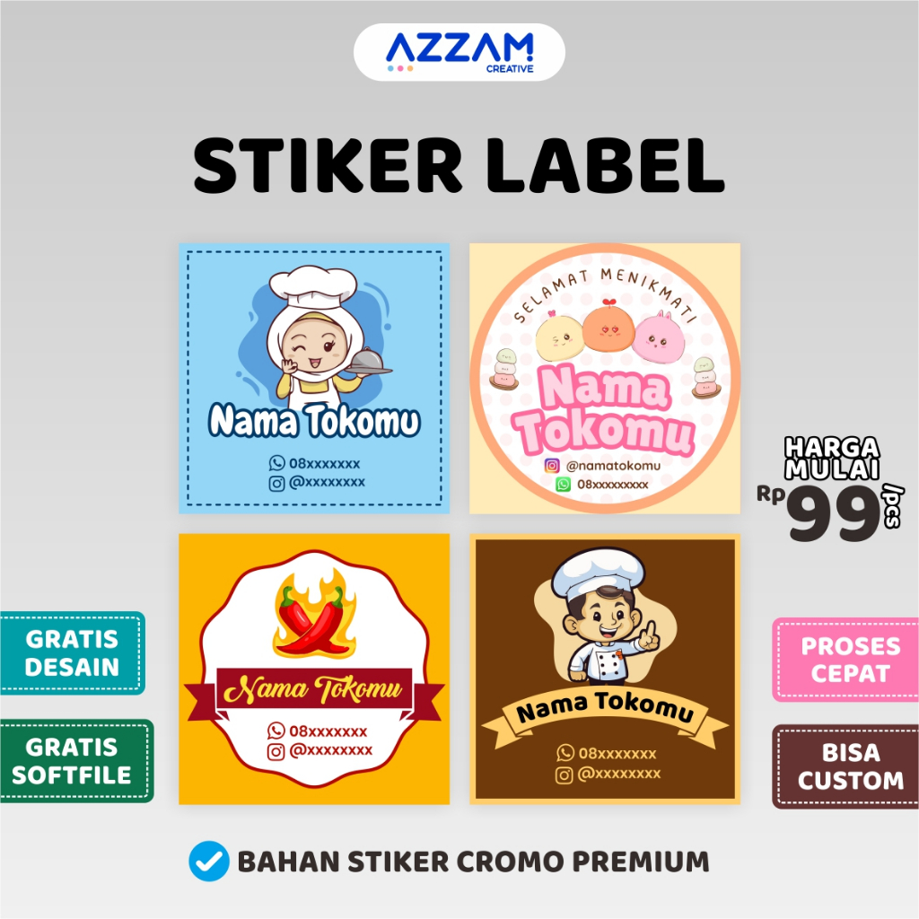 Jual STIKER / STICKER / STIKER LABEL / STICKER LABEL / LABEL / STIKER ...