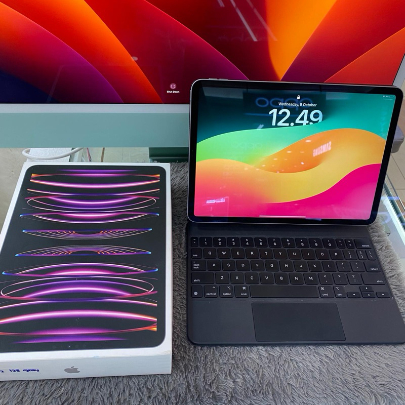 Jual Second iPad Pro M2 11 inch 2022 128GB Wifi Only + Magic Keyboards | Shopee Indonesia